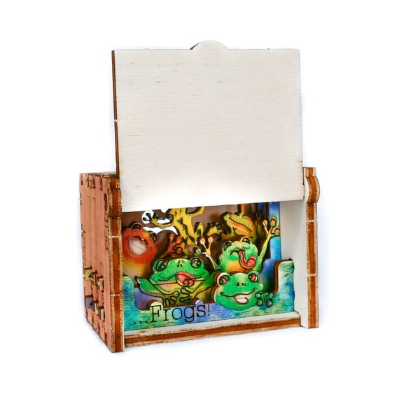 Mad as A Box of Frogs Boxsilhouette Full Colour - Etsy UK