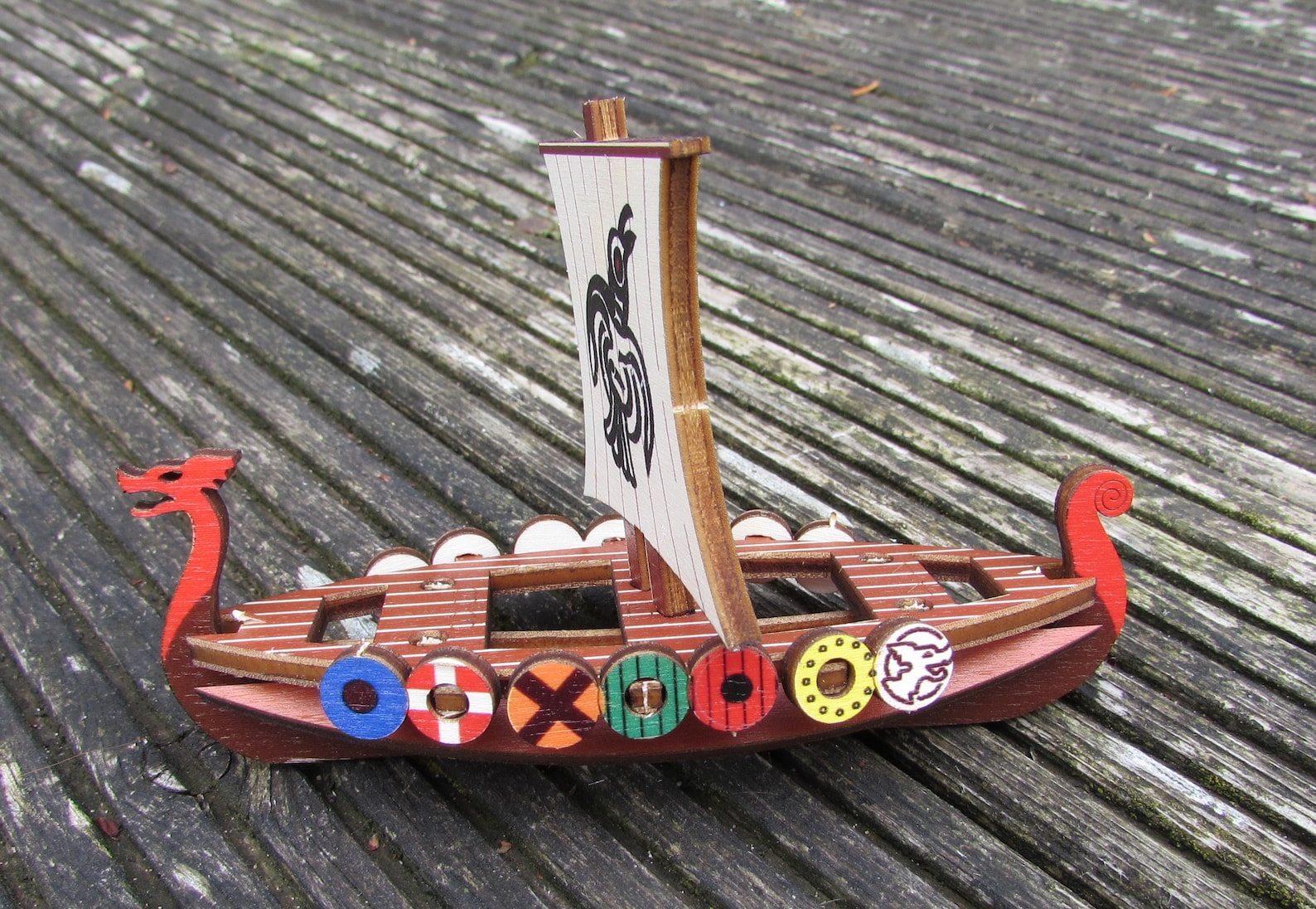Viking Boat Pop UP Full Colour in A6, A5 or A4 Size - Etsy UK