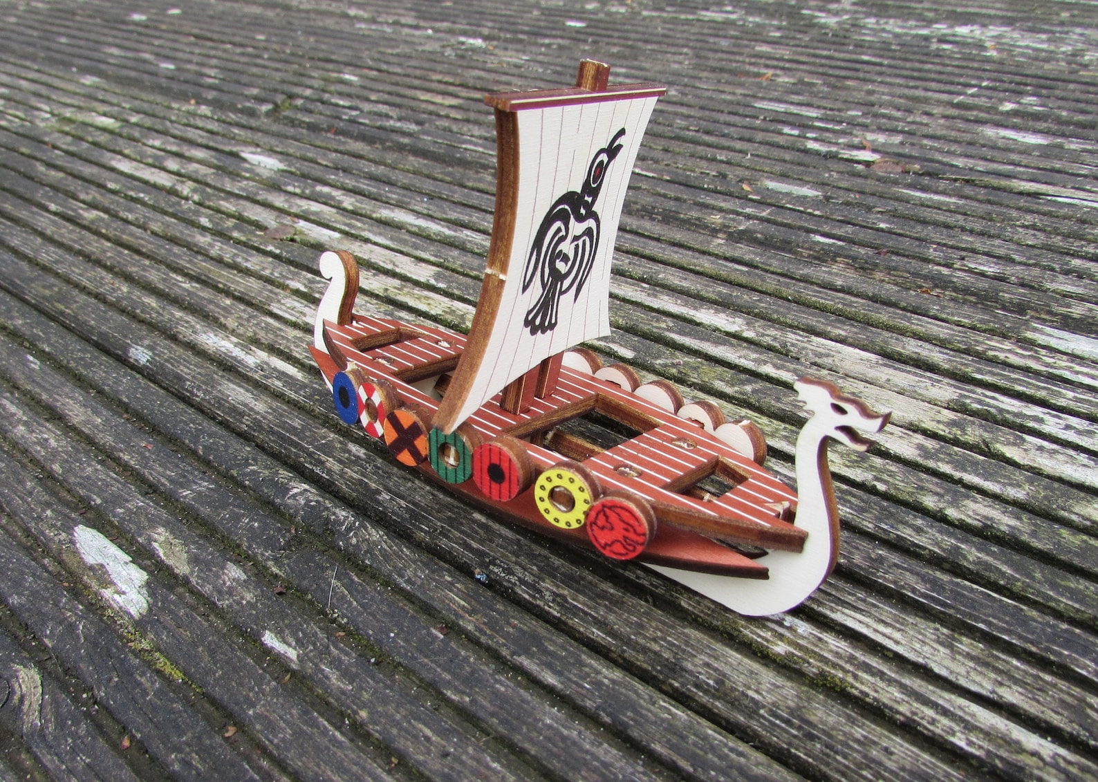 Viking Boat Pop UP Full Colour in A6 A5 or A4 Size | Etsy UK