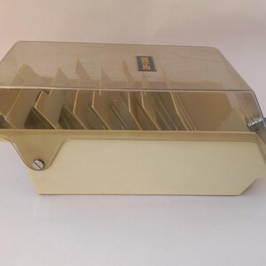 Vintage Plastic Floppy Disk Storage Box With Keys 80s Retro Office ...