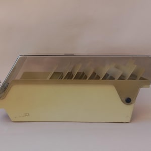 Vintage Plastic Floppy Disk Storage Box With Keys 80s Retro Office ...