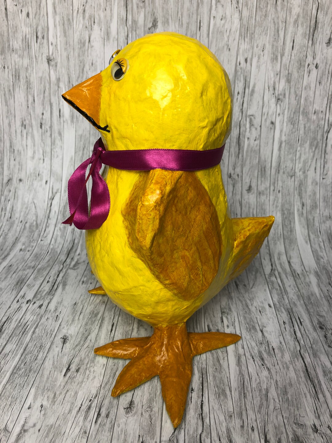 Handmade Yellow Giant Chick Money Box Made of Paper Make Gift Yellow ...