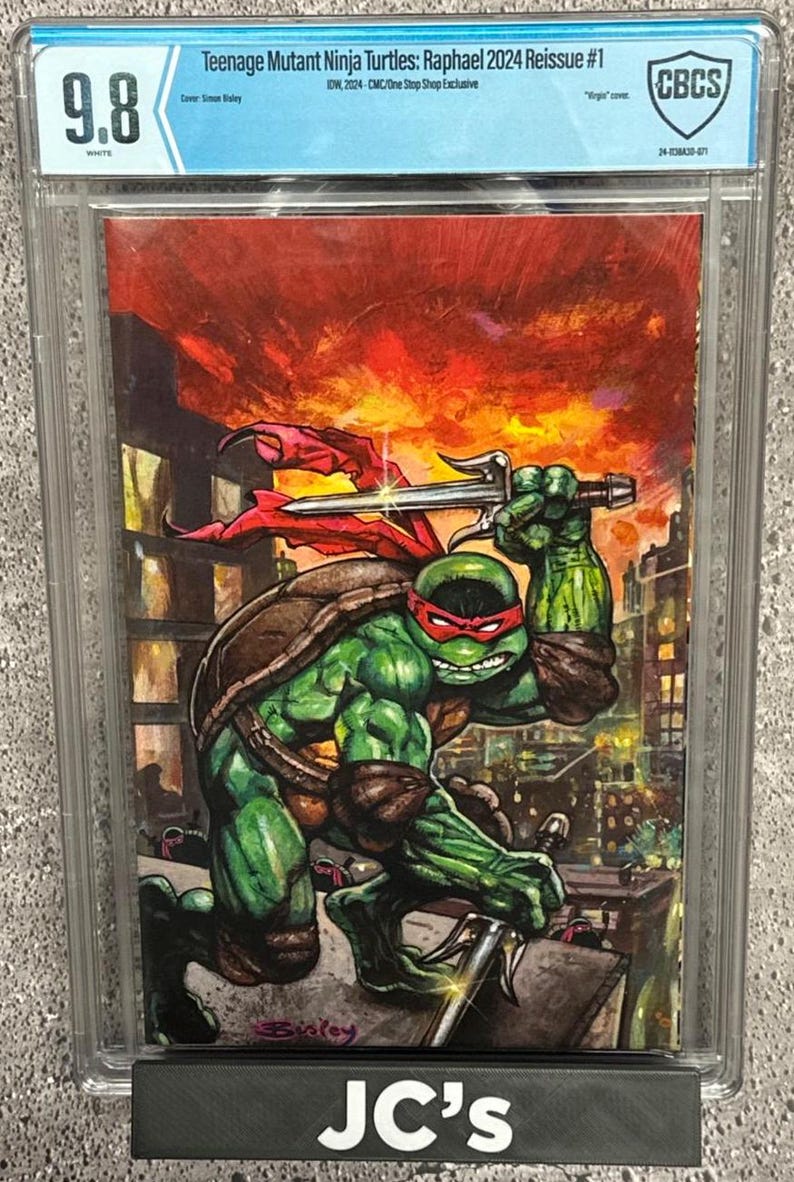 Teenage Mutant Ninja Turtles TMNT Rafael 1 CBCS 9.8 Cover-e Simon ...