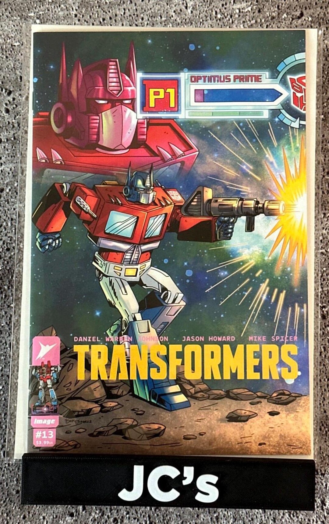 Transformers 13 Cover-j Erik Elizarrez Connecting Cover Optimus Prime ...