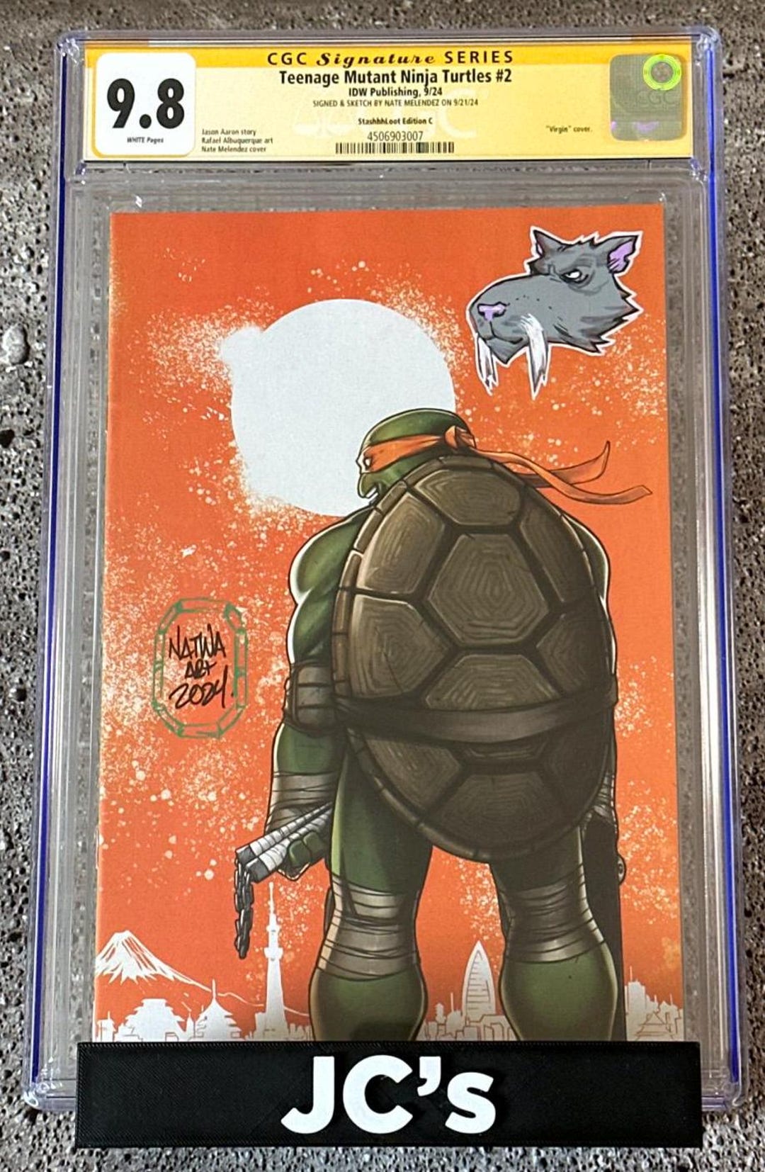 Teenage Mutant Ninja Turtles TMNT 2 CGCSS 9.8 Cover-ac Nate Melendez ...