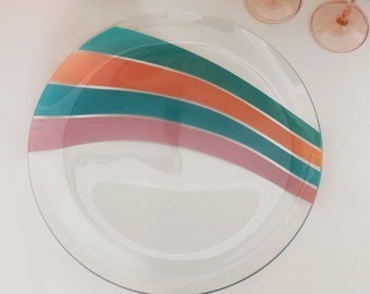 Glass serving plates | Etsy