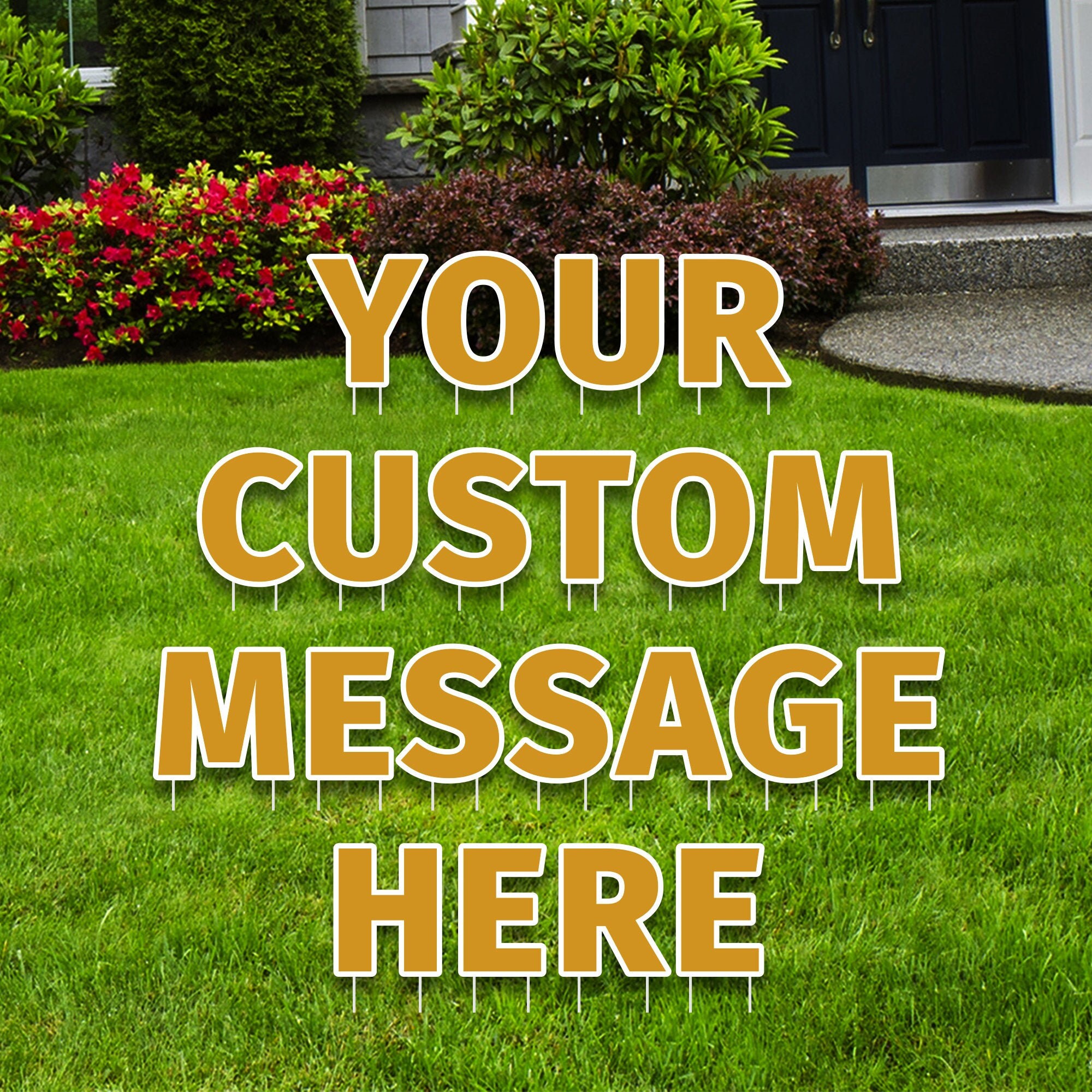 Custom Yard Sign Letters Personalized Printed Yard Letters | Etsy