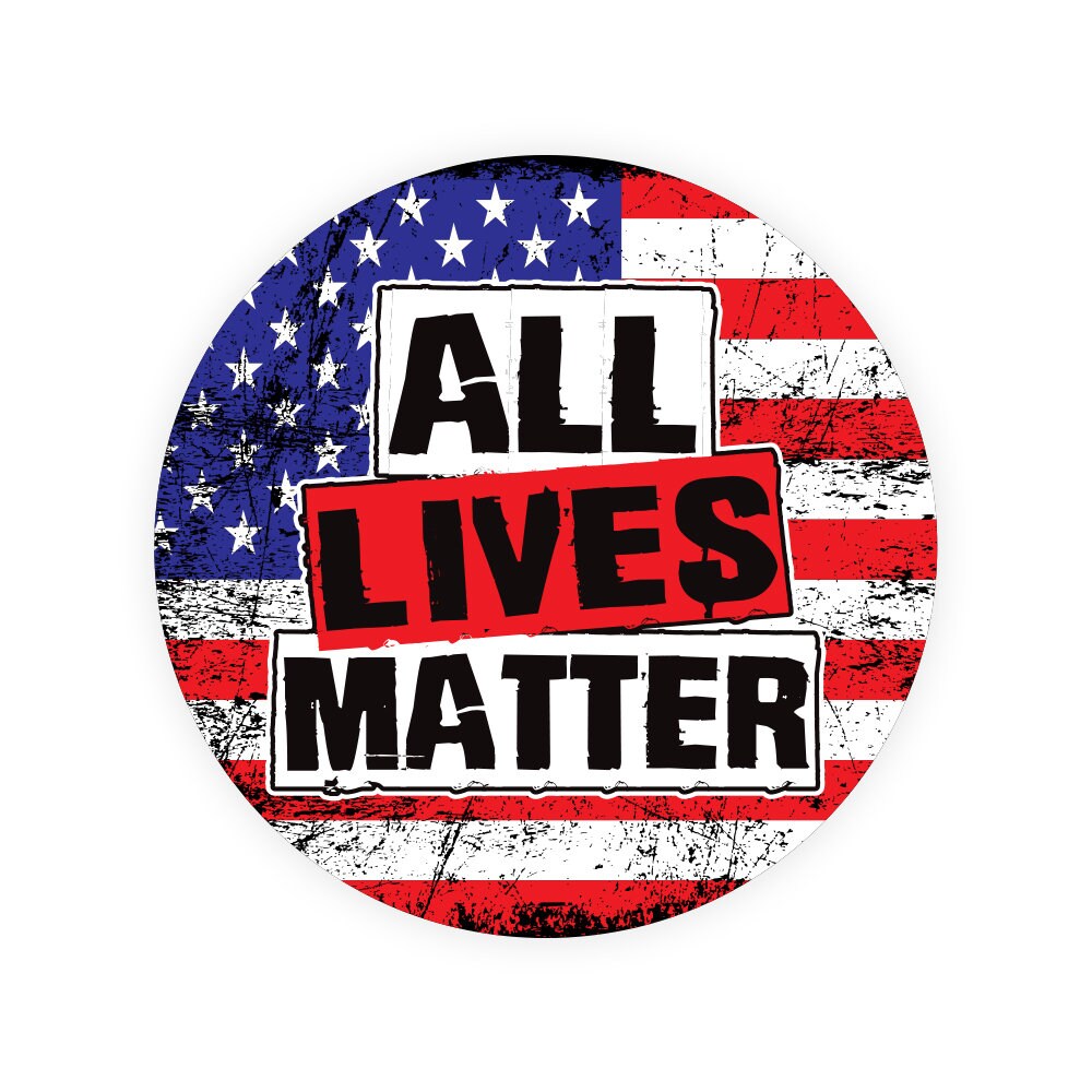 All Lives Matter Stickers White Glossy Paper Round Circle | Etsy
