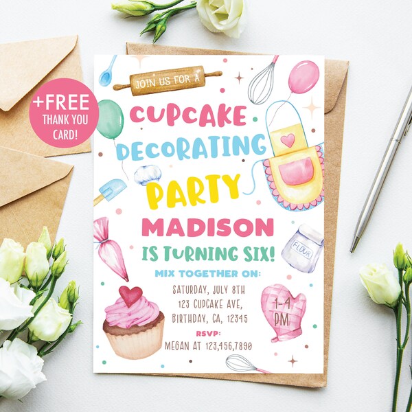 Cooking Birthday Party Invitation - Etsy
