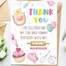 Baking Birthday Thank You Card Cupcake Decorating Thank You Note Kids ...