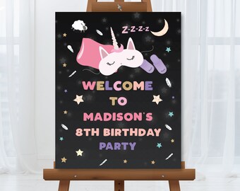 Slumber Party Sign - Etsy