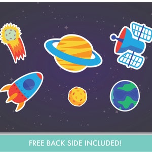 Outer Space Thank You Card With Photo Boys Rocket Astronaut Thank You ...
