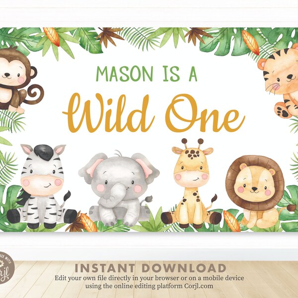 Wild One Backdrop - Etsy