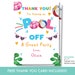 Girl's Pool Party Birthday Invitation let's Be Cool - Etsy