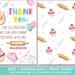 Baking Birthday Thank You Card Cupcake Decorating Thank You Note Kids ...