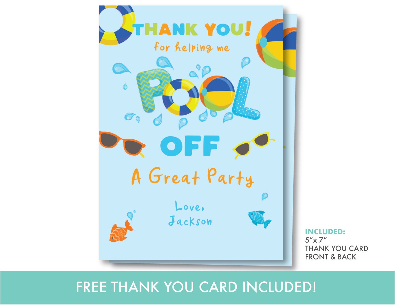 Pool Party Birthday Invitation Boy Swimming Pool Birthday - Etsy