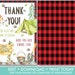 Camping Thank You Card Boy's Camp Party Thank You Card Campfire Thank ...