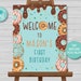 Editable Donut Welcome Sign Printable Blue Boy's Donut Birthday Welcome ...