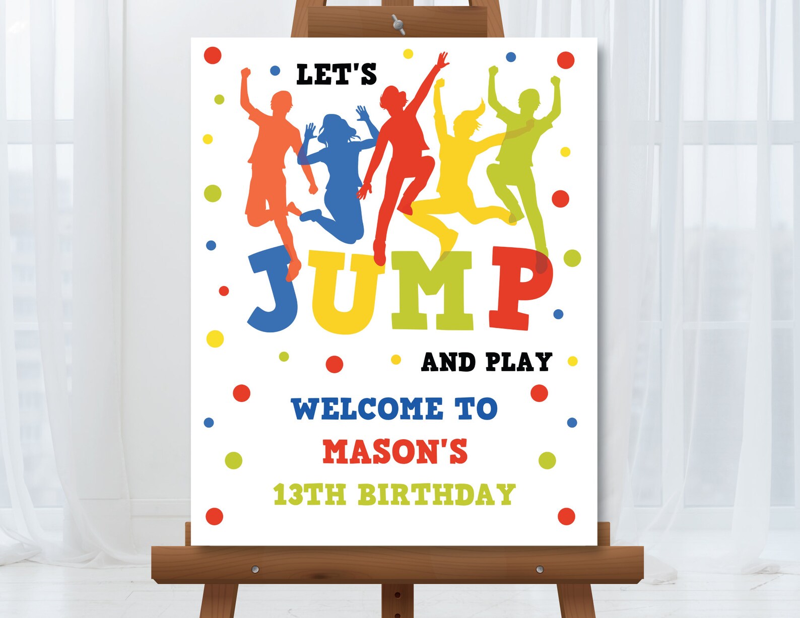 Bounce House Welcome Sign Boy Bounce House Party Jump Birthday | Etsy