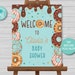 Editable Donut Welcome Sign Printable Boy Donut Baby Shower Welcome ...