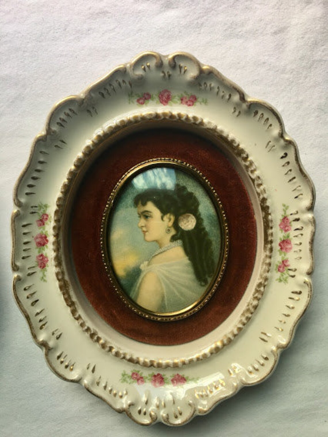 A Cameo Creation 2 Vintage Porcelain Cameos Isabella Montgomery Adelina ...