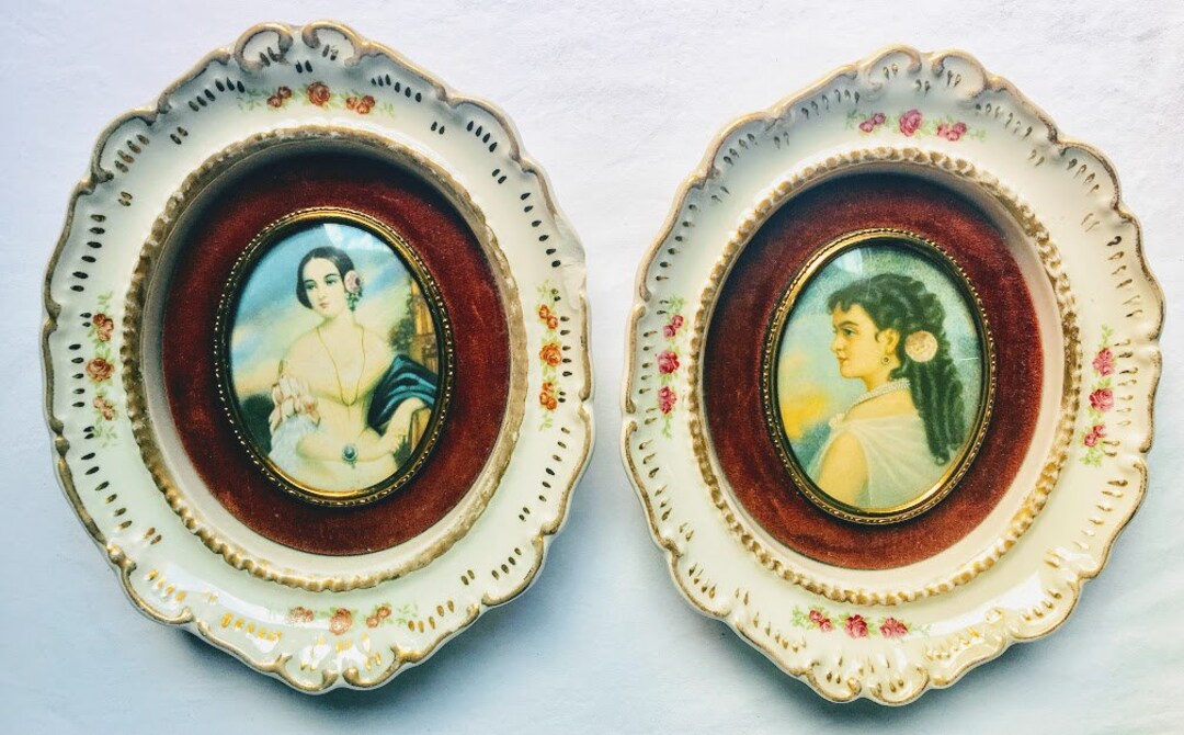A Cameo Creation 2 Vintage Porcelain Cameos Isabella Montgomery Adelina ...