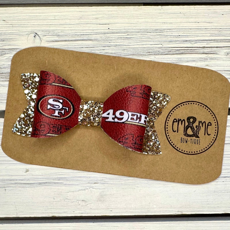 49ers Hair Bow - Etsy