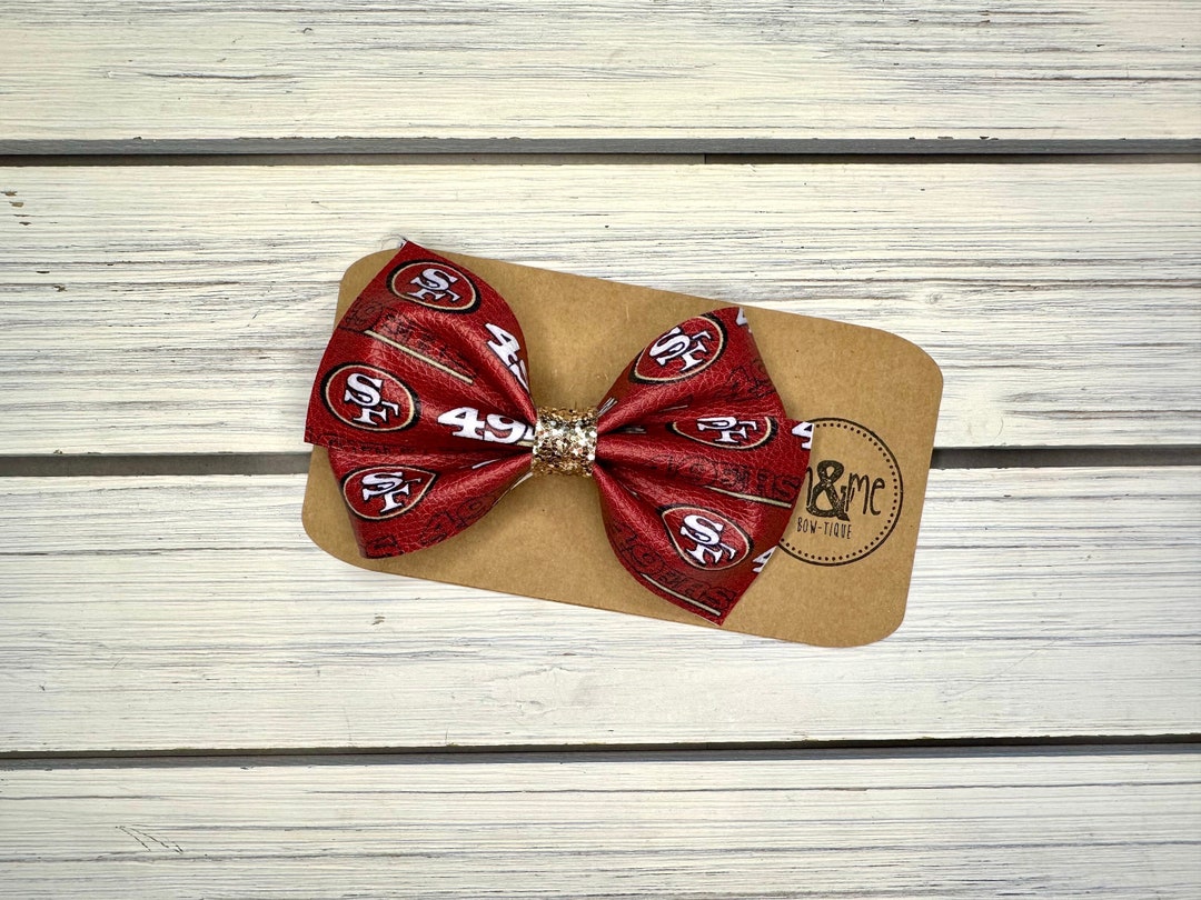 49ers Team Hair Bow - Etsy
