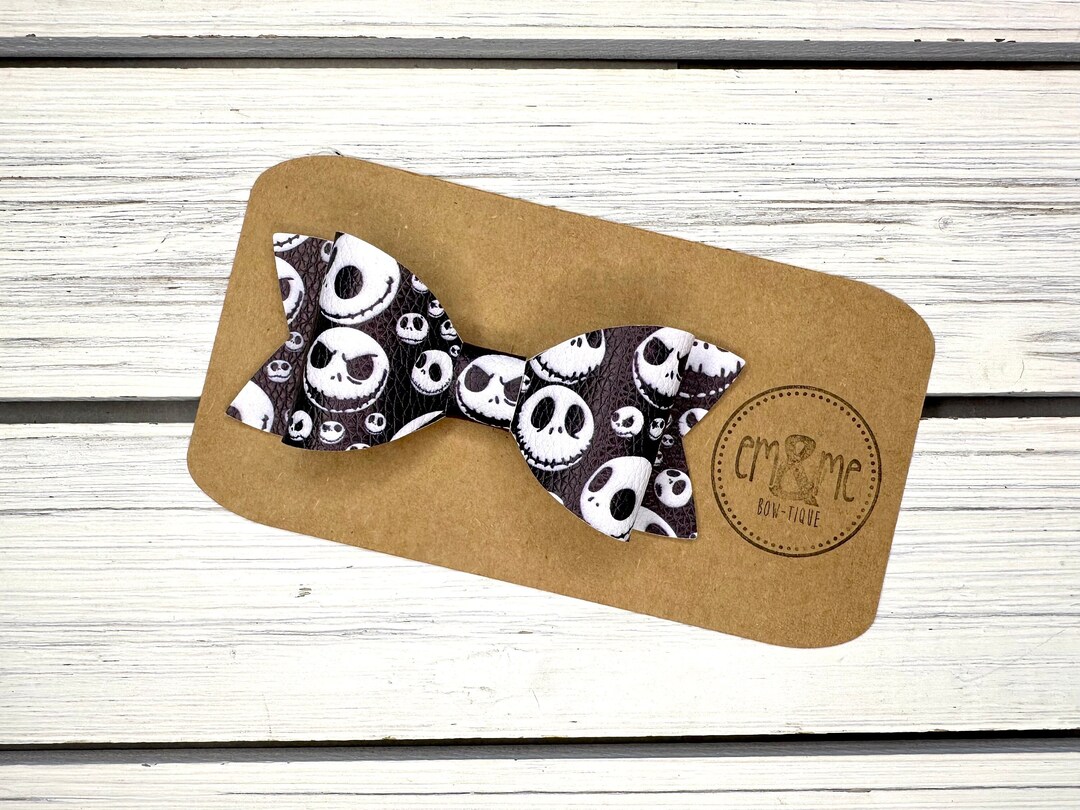 Jack Skellington Hair Bow - Etsy