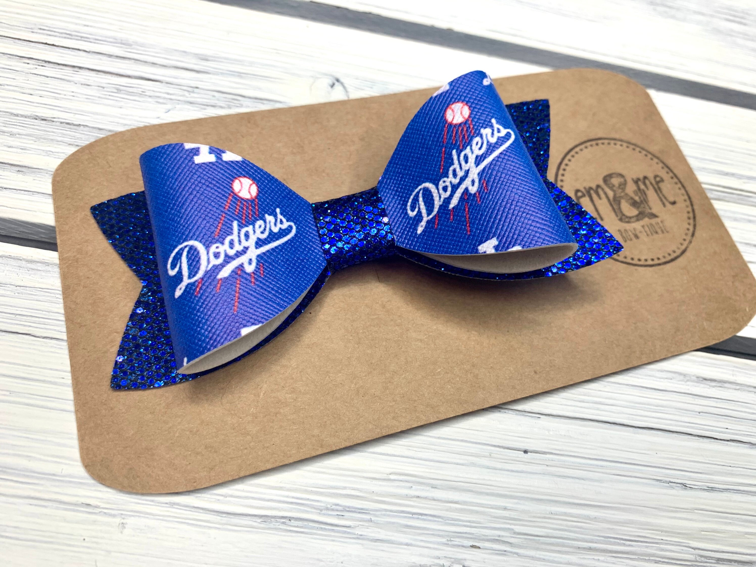 Los Angeles Dodgers Hair Bow Blue Hair Bow Team Bow - Etsy