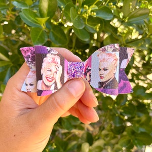 4 Pink Singer Hair Bow Concert Bow Musician Bow Pnk - Etsy