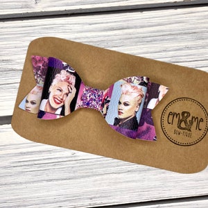 4 Pink Singer Hair Bow Concert Bow Musician Bow Pnk - Etsy
