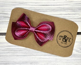 Magenta Hair Bow | Etsy
