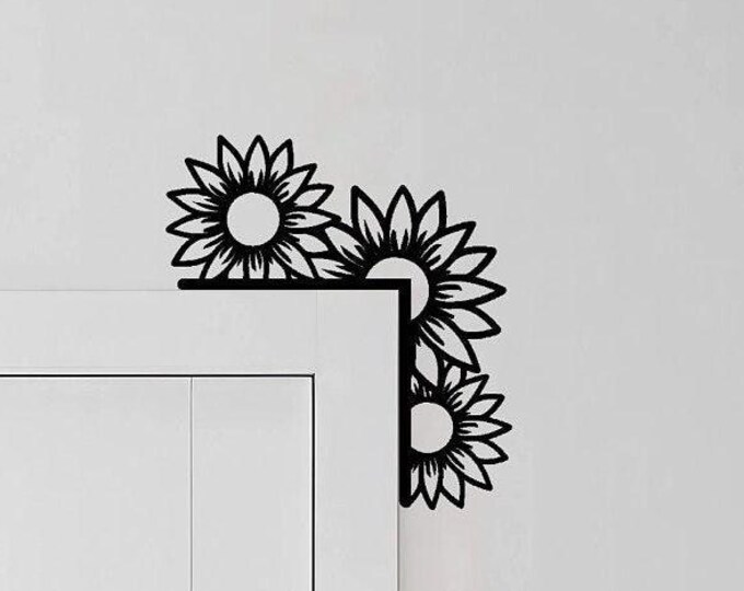 Sunflower Door Topper, Thanksgiving Decorations, Turkey Day, Door ...