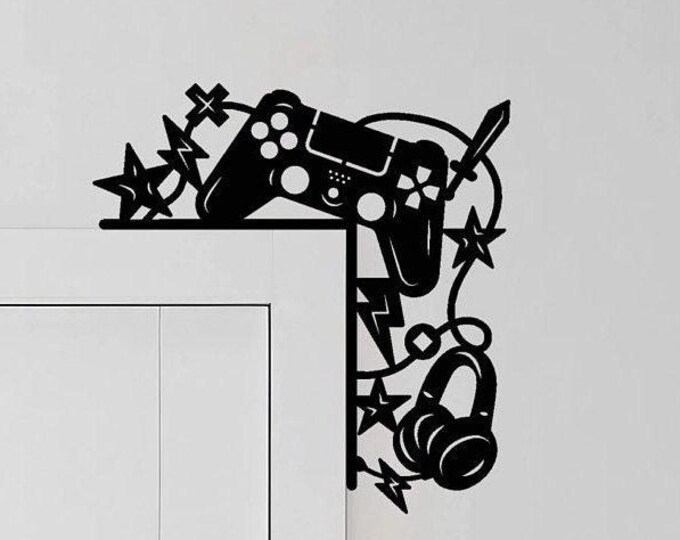 Game Controller Door Trim Topper, Gaming Room Door Decoration, Gift for ...