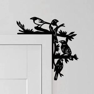 Birds Door Topper, Door Corner, Door Trim, Cardinals, Flamingos ...