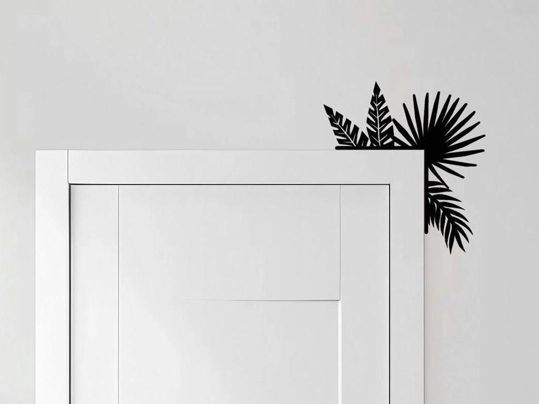 Plant 7 Door Topper, Door Corner, Door Trim, Ferns, Flowers, Rose ...