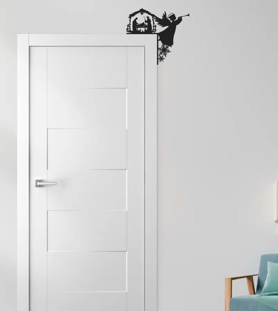 Angel Door Topper Door Trim Door Corner Santa Candy Cane Reindeer Merry ...