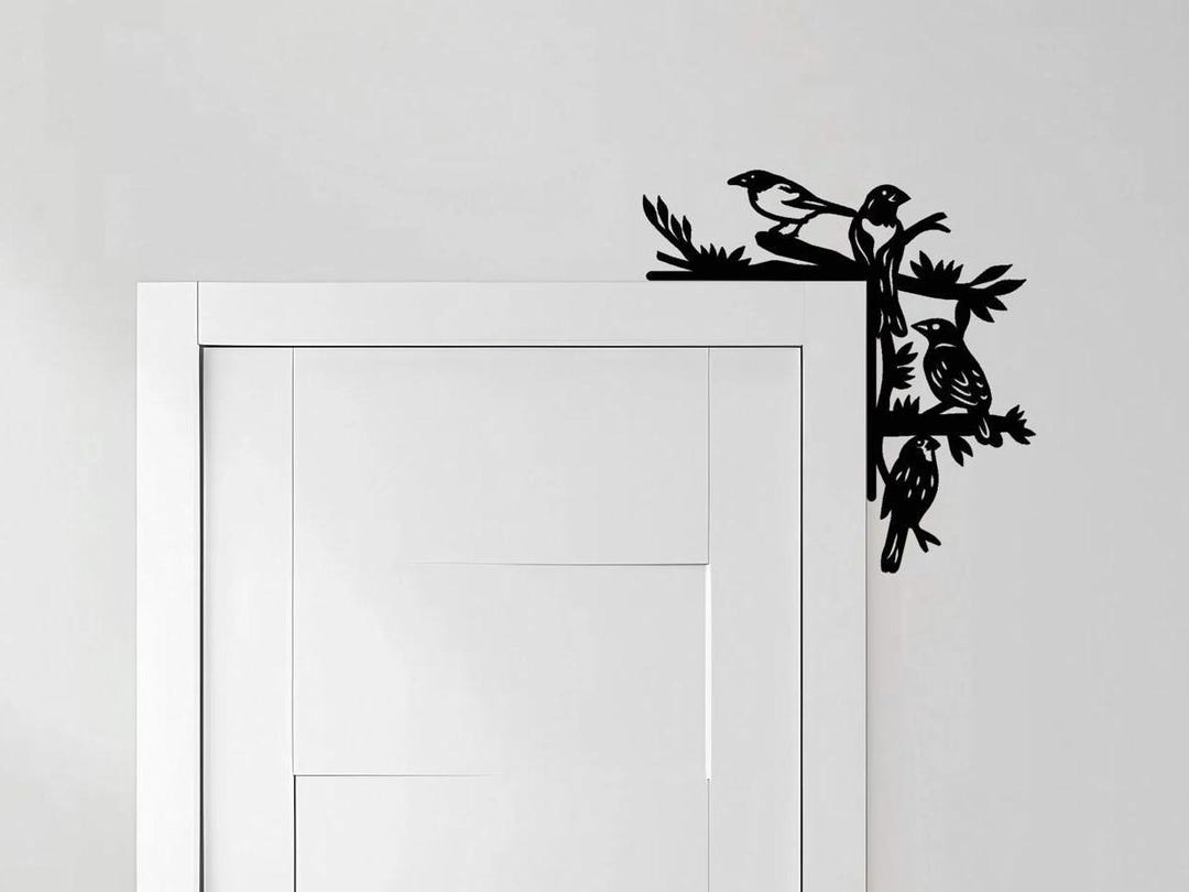 Birds Door Topper, Door Corner, Door Trim, Cardinals, Flamingos ...