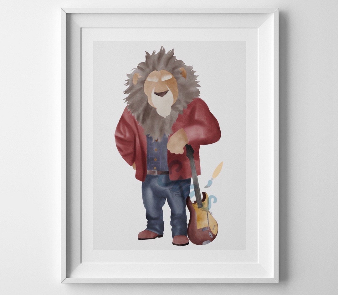 Clay Calloway From Sing Inspired Digital Watercolor Art Print - Etsy
