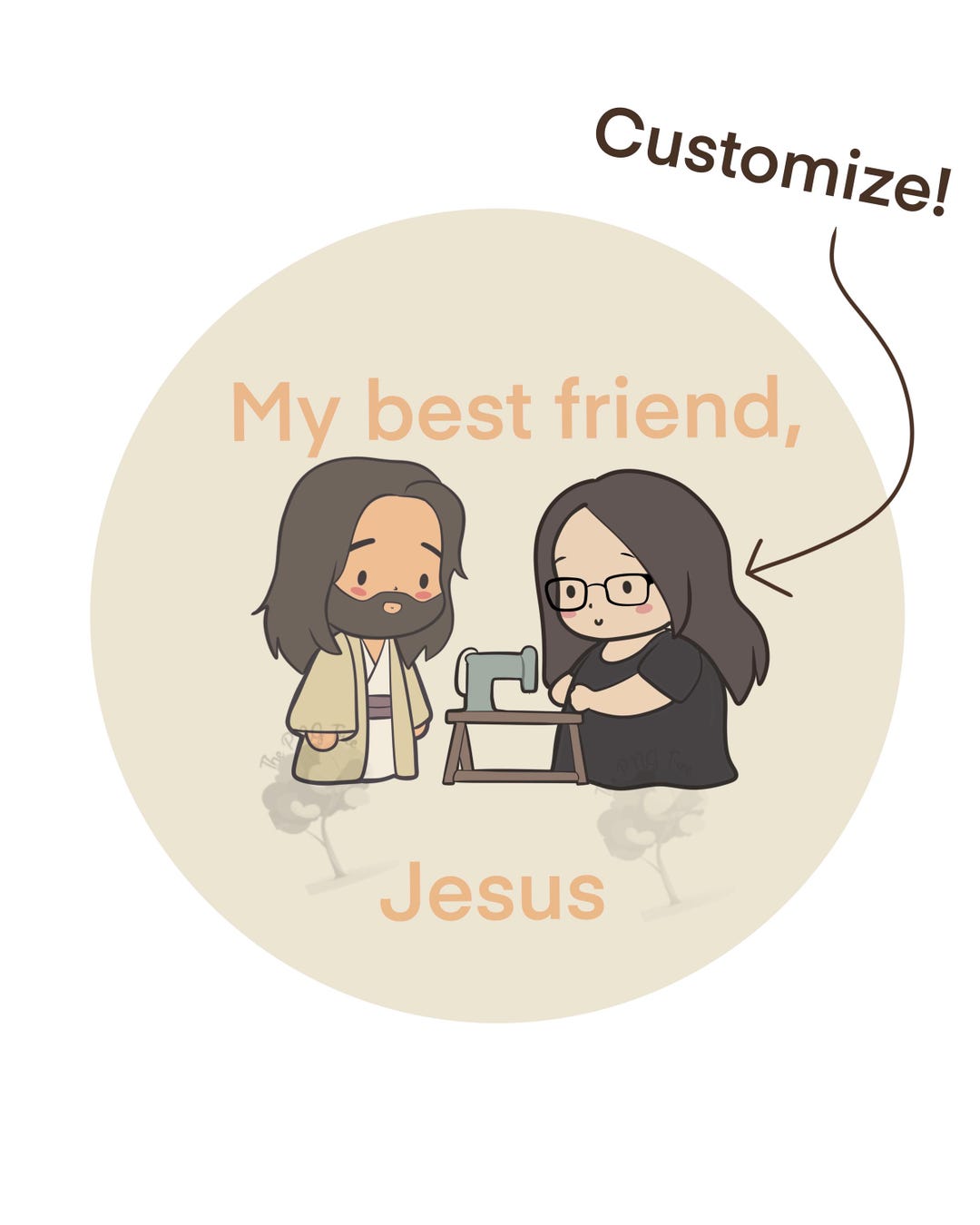 Custom My Best Friend Jesus PNG Digital Download, Personalized ...