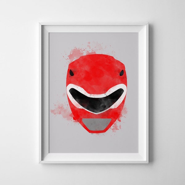 Power Rangers Red Helmet - Etsy