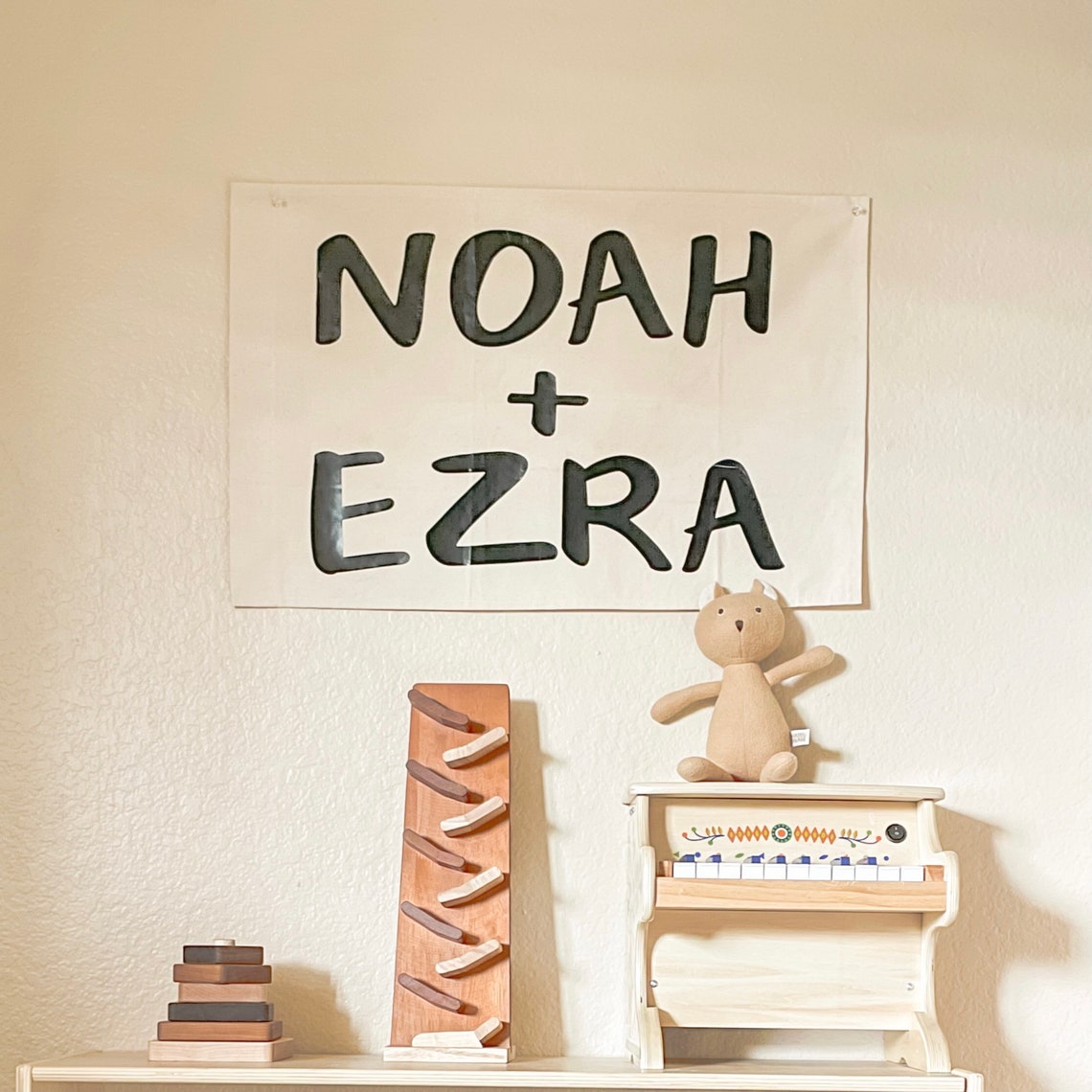 Two Name Wall Banner - Etsy