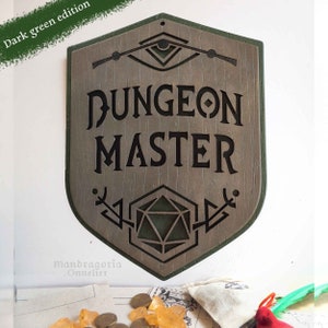 DUNGEON MASTER Sign, Medieval Fantasy Home Decor, D&D Gifts, Role Play ...