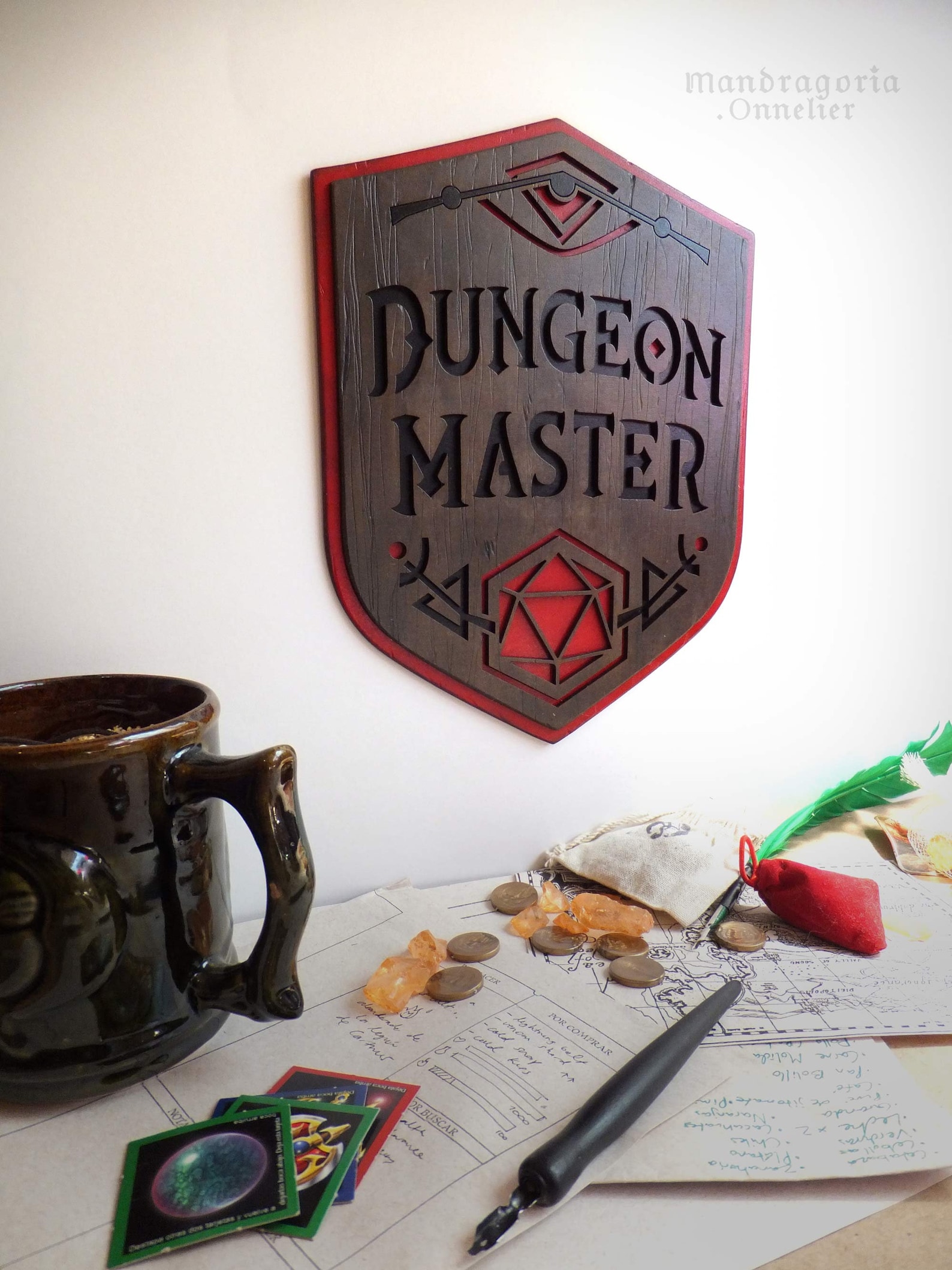 Dungeon Master Sign Medieval Fantasy Home Decor D&D Gifts - Etsy
