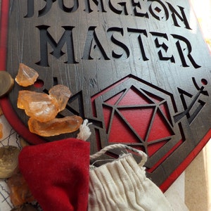 DUNGEON MASTER Sign, Medieval Fantasy Home Decor, D&D Gifts, Role Play ...