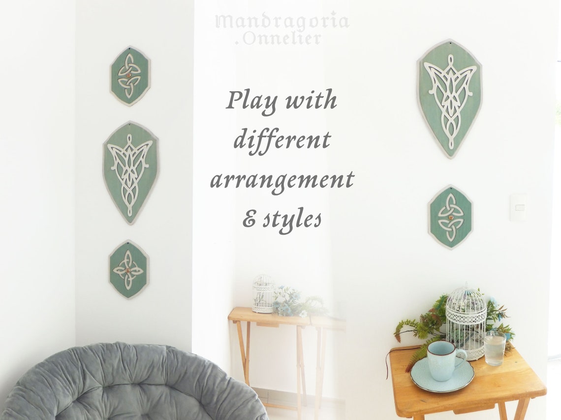 HIGH ELF Wall Art, Elven Bedroom Decor, Elven Symbol Plaque, Fantasy ...