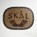 SKAL Bar Sign, Viking Home Decor, Skal Norse Gift, Drinking Horn Wall ...