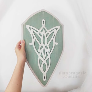 Lord of the Rings Wall Art, Elven Bedroom Decor, Arwen Symbol Plaque ...