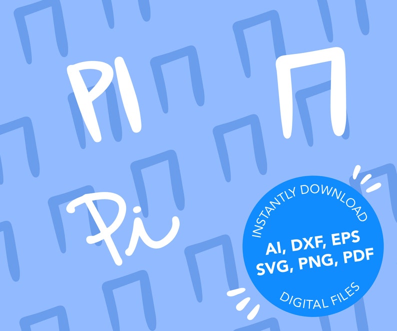 Pi DIGITAL DOWNLOAD (ai, Eps, Dxf, Pdf, Svg, Png) - Etsy